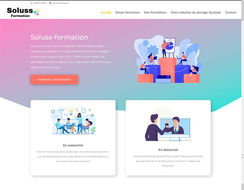 Soluss-formation - Organisme de formation - 2025